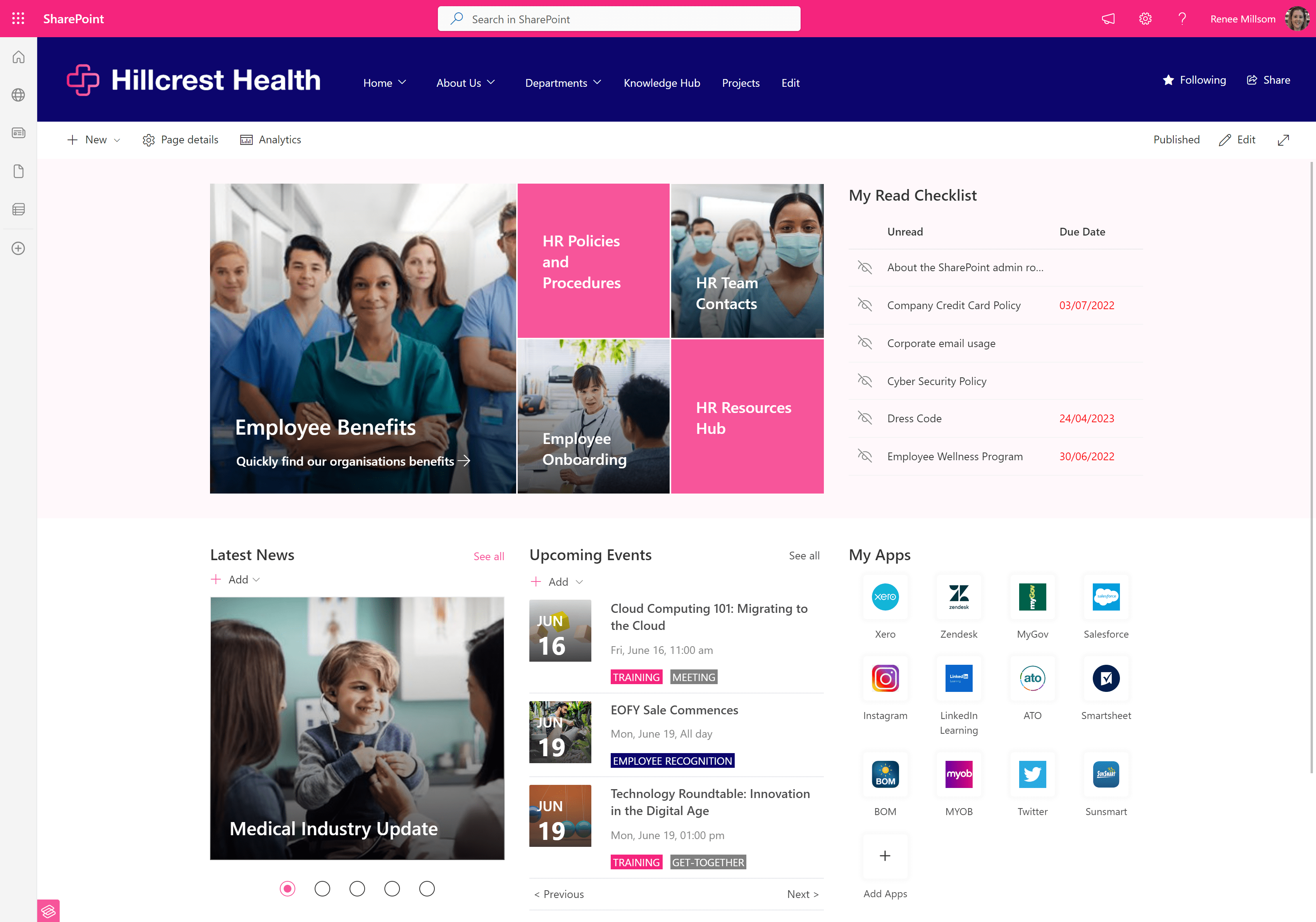 SharePoint Intranet Design Examples To Get You Inspired Sope